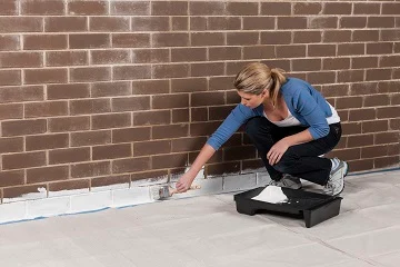 Dulux Texture fireplace project | Dulux