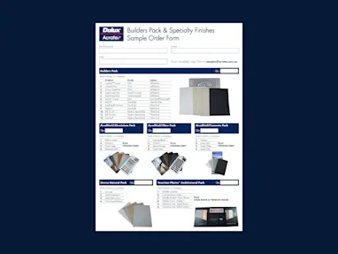 Acratex® Product Samples | Dulux