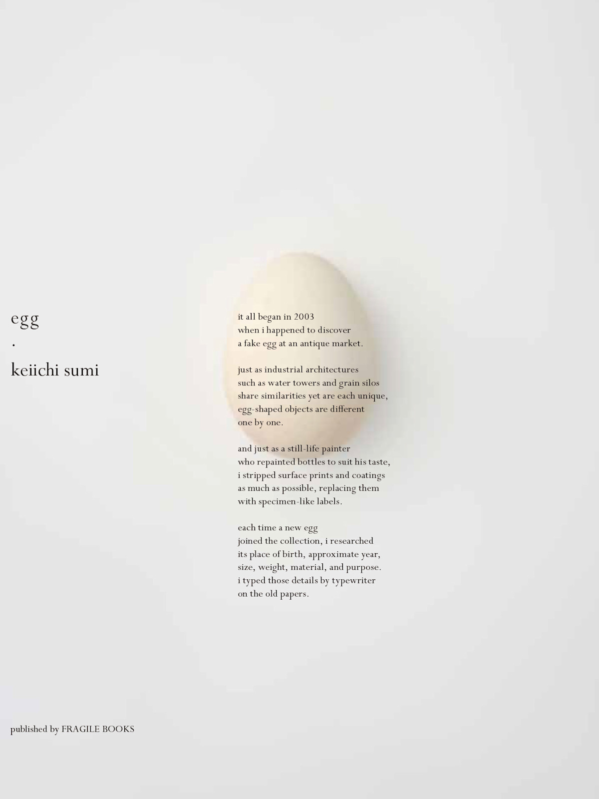 Keiichi Sumi 「egg」 （POST / limArt） ｜Tokyo Art Beat