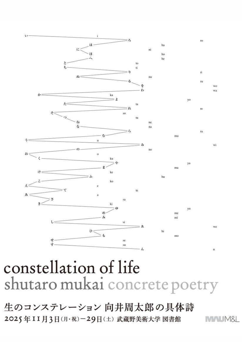 Constellation of Life Shutaro Mukai Concrete Poetry （Musashino Art ...