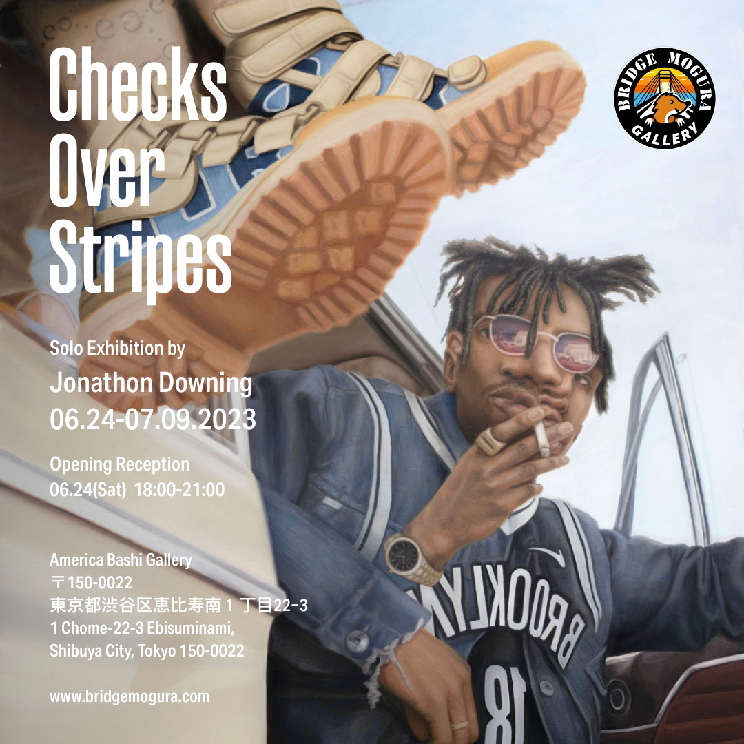 ジョナソン・ダウニング 「Checks Over Stripes」 （America-Bashi Gallery） ｜Tokyo Art Beat
