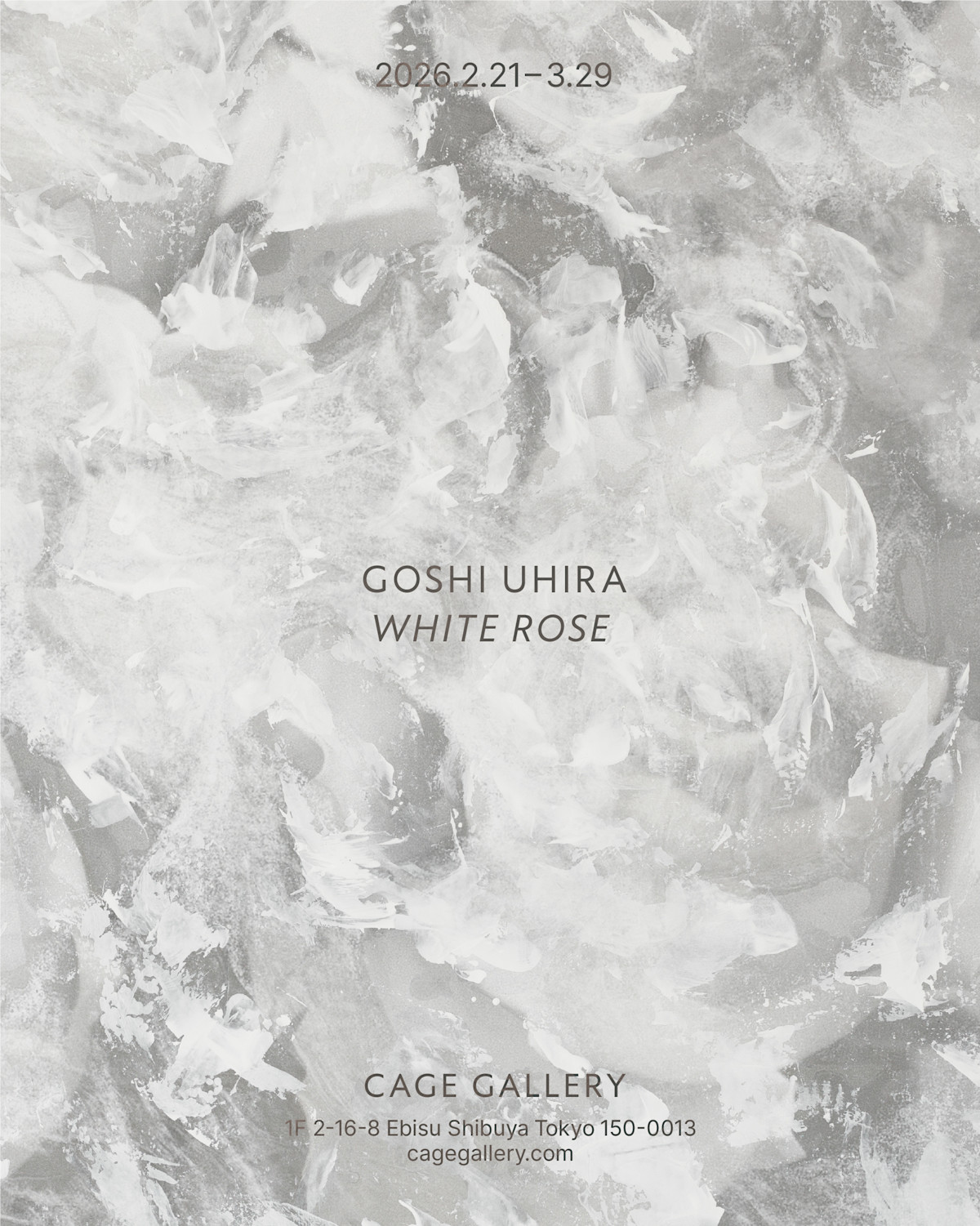 Goshi Uhira "White Rose" （Cage Gallery） ｜Tokyo Art Beat