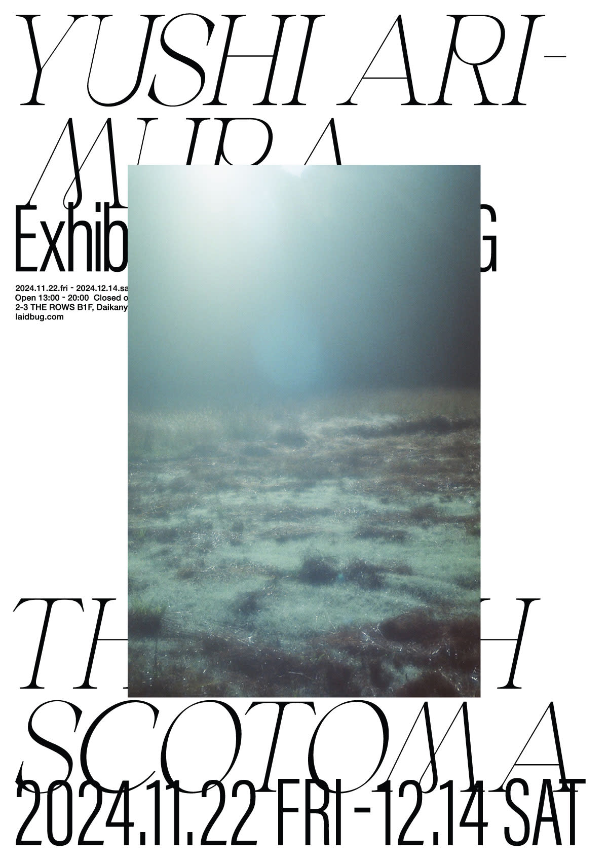 有村勇史 「THROUGH SCOTOMA」 （LAID BUG） ｜Tokyo Art Beat