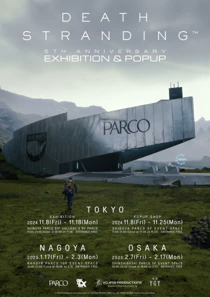 Kojima Productions × Parco "Death Stranding 5th Anniversary Exhibition & Popup" （Shinsaibashi ...