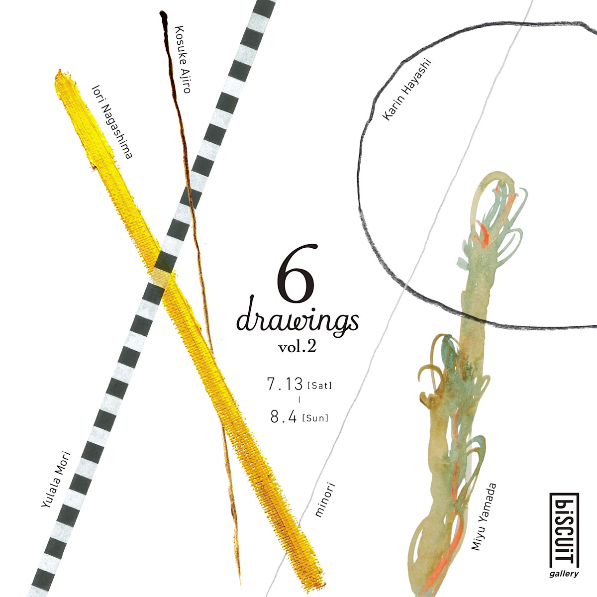 「6 drawings vol.2」 （biscuit gallery） ｜Tokyo Art Beat