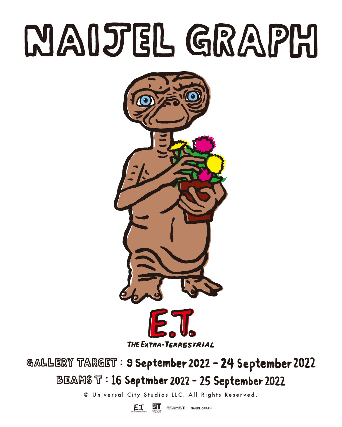 NAIJEL GRAPH 「E.T. The Extra-Terrestrial」 （Gallery Target） ｜Tokyo Art Beat