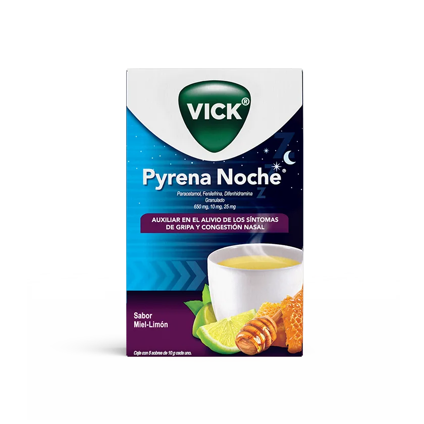 Pyrena Noche - Alivia Gripa y te Ayuda a dormir | Vick México