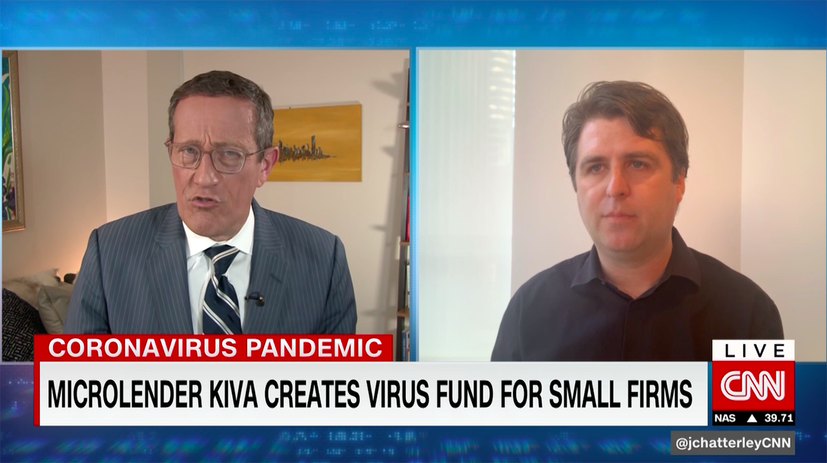 Kiva CEO Neville Crawley appears on CNN First Move | Kiva