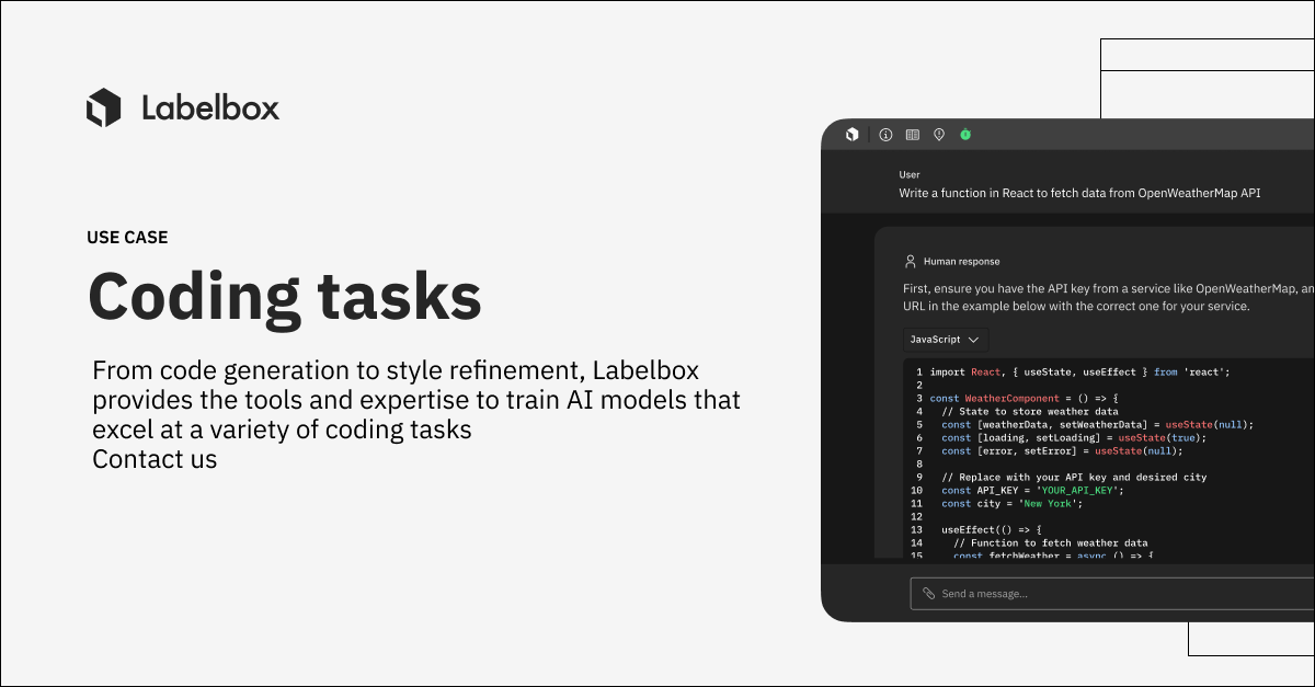Coding tasks | Labelbox
