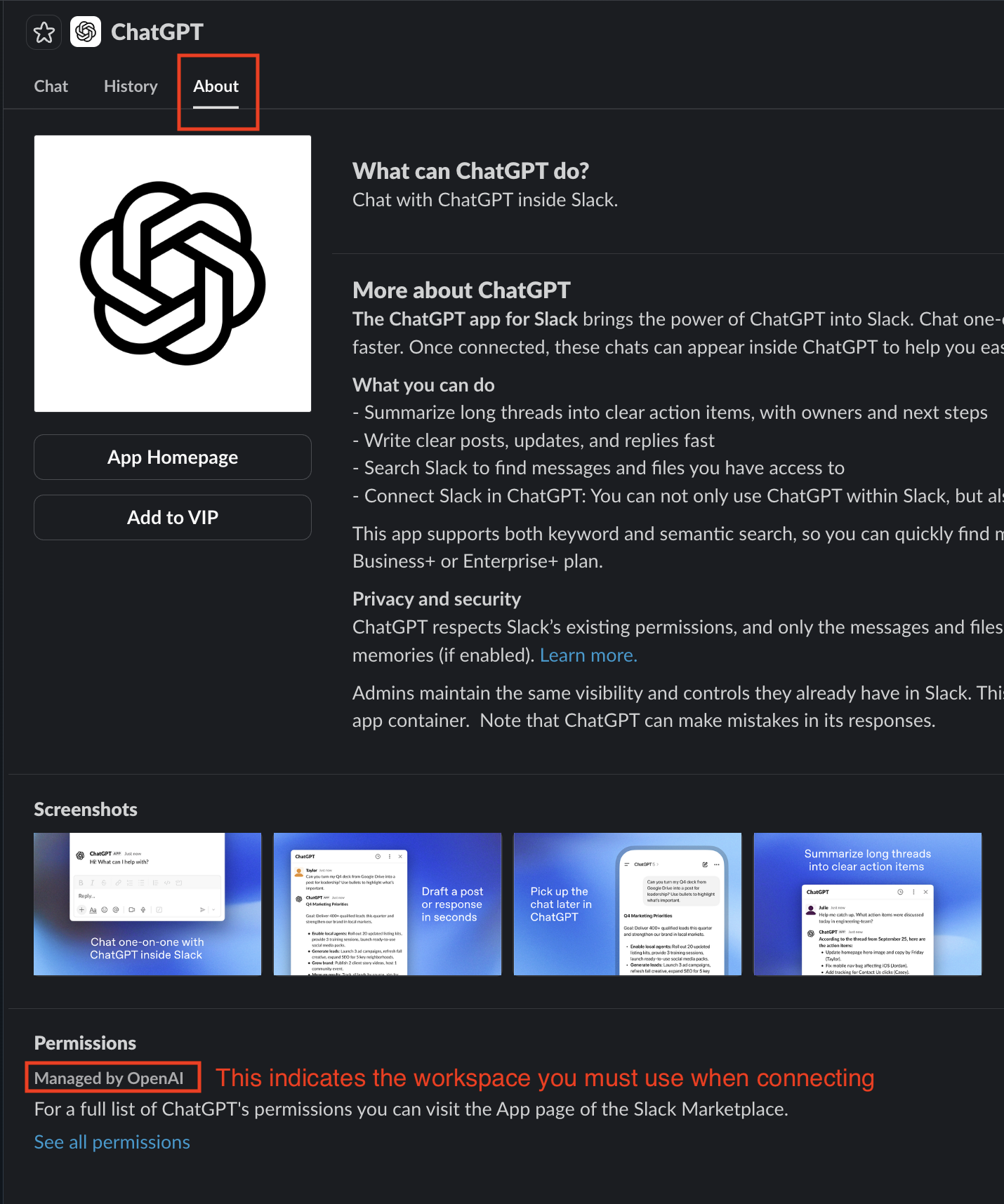 ChatGPT app in Slack | OpenAI Help Center
