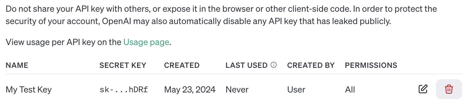 How can I delete my API key? | OpenAI Help Center