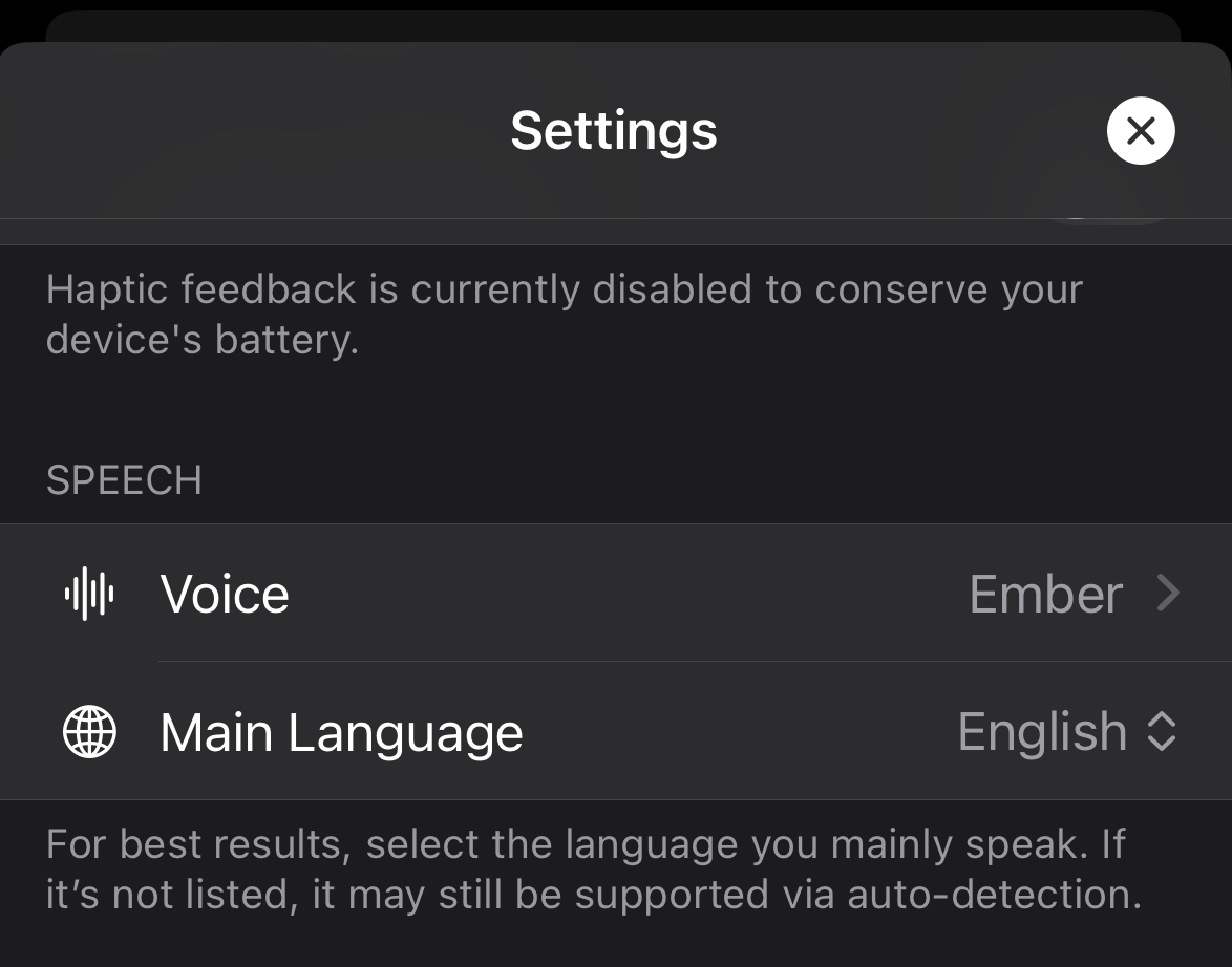 Why does the voice input detect a different language from the one I’m speaking? | OpenAI Help Center