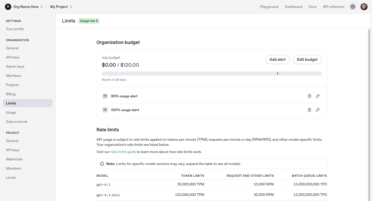 Managing projects in the API platform | OpenAI Help Center