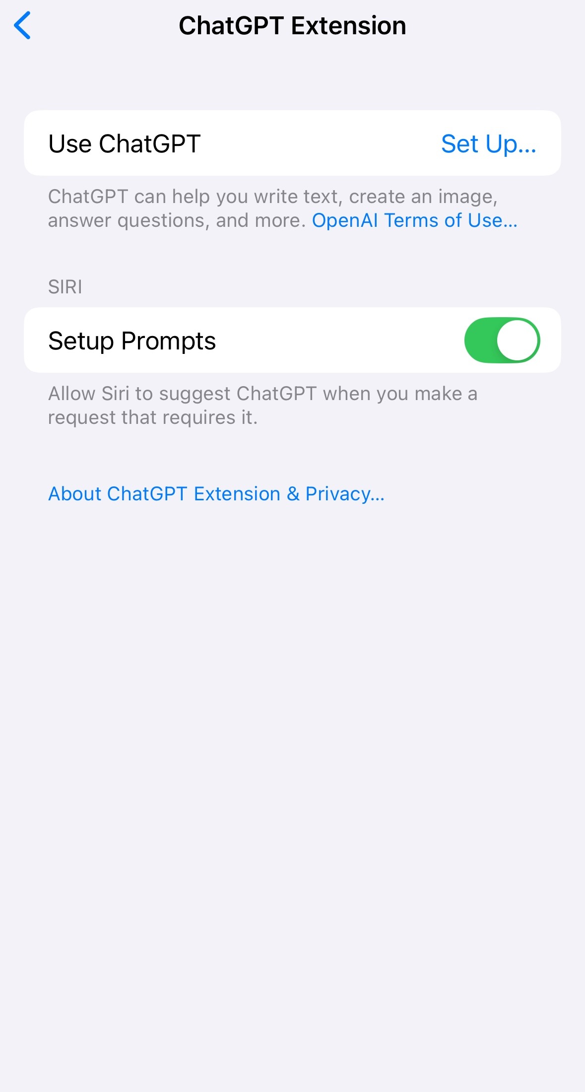 Setting up ChatGPT with Apple Intelligence | OpenAI Help Center