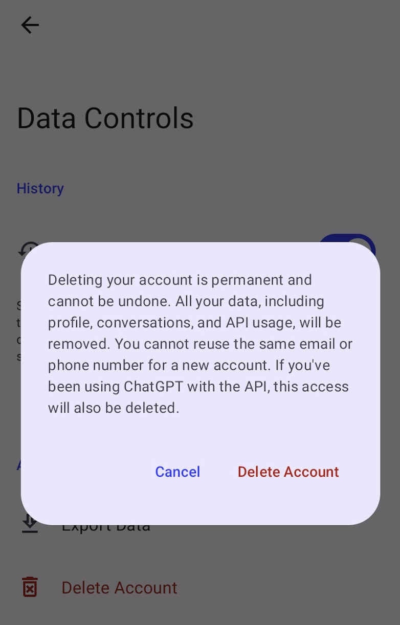 FAQ dell’app Android di ChatGPT | OpenAI Help Center