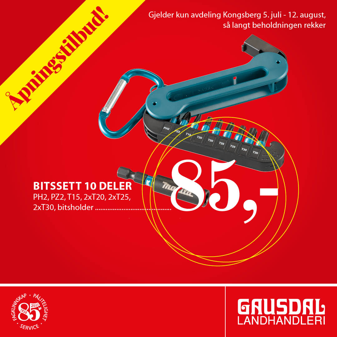 Varehus - Kongsberg - Gausdal Landhandleri AS