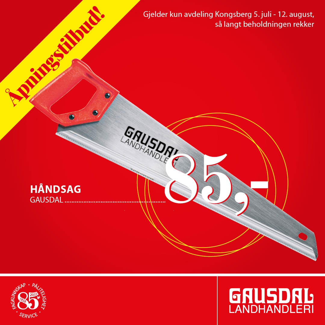 Varehus - Kongsberg - Gausdal Landhandleri AS