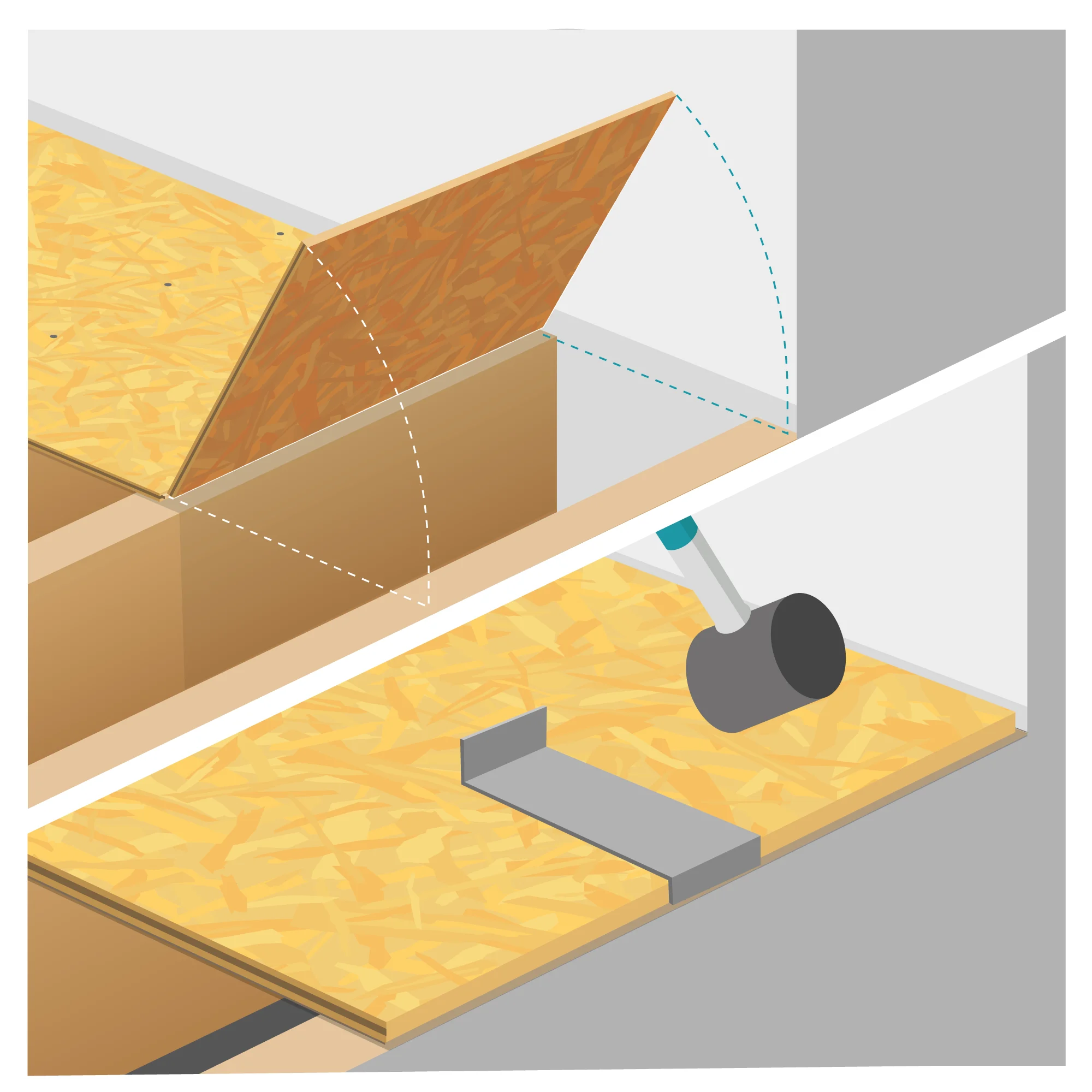 Comment poser un plancher OSB sur lambourdes