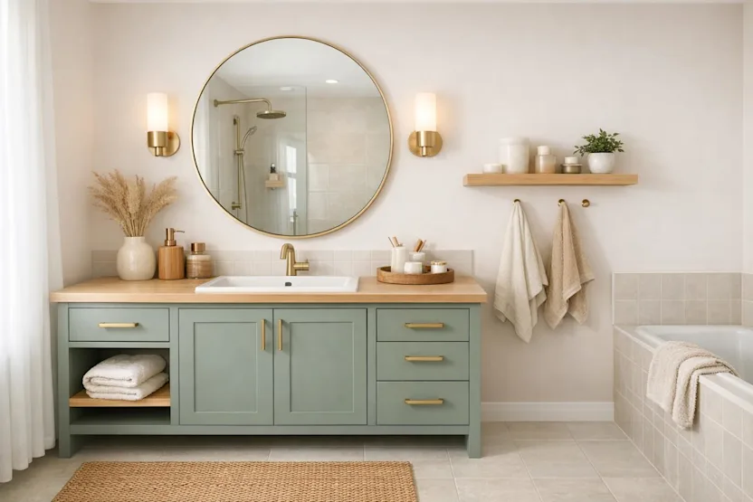 Couleur de salle de bain : les bonnes associations selon la lumière, la ...