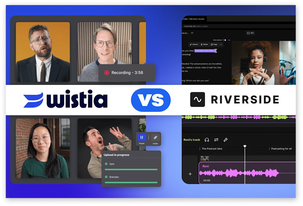 Wistia vs. Riverside: Which Remote Recording Platform Is Right for You? - Wistia Blog