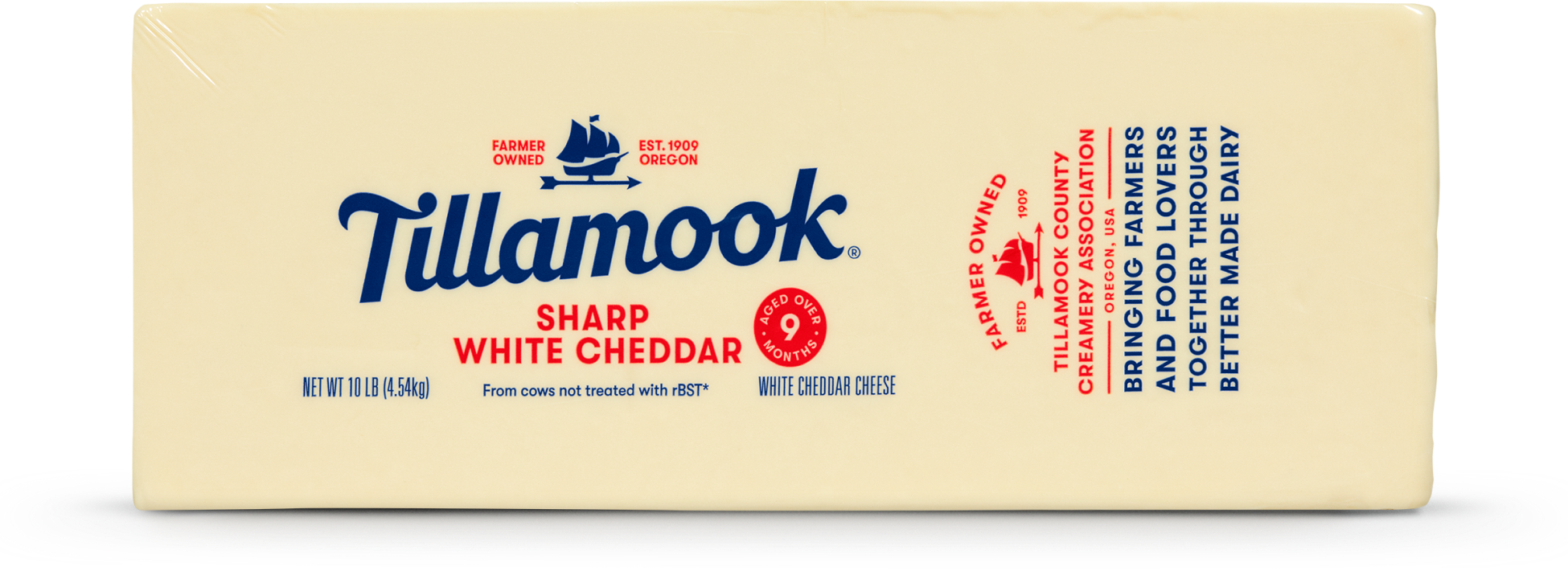Sharp White Cheddar Cheese Chunk - Tillamook