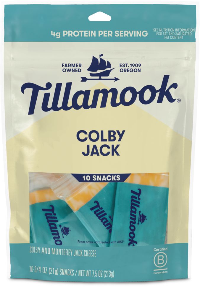 Colby Jack Cheese Portions - Tillamook