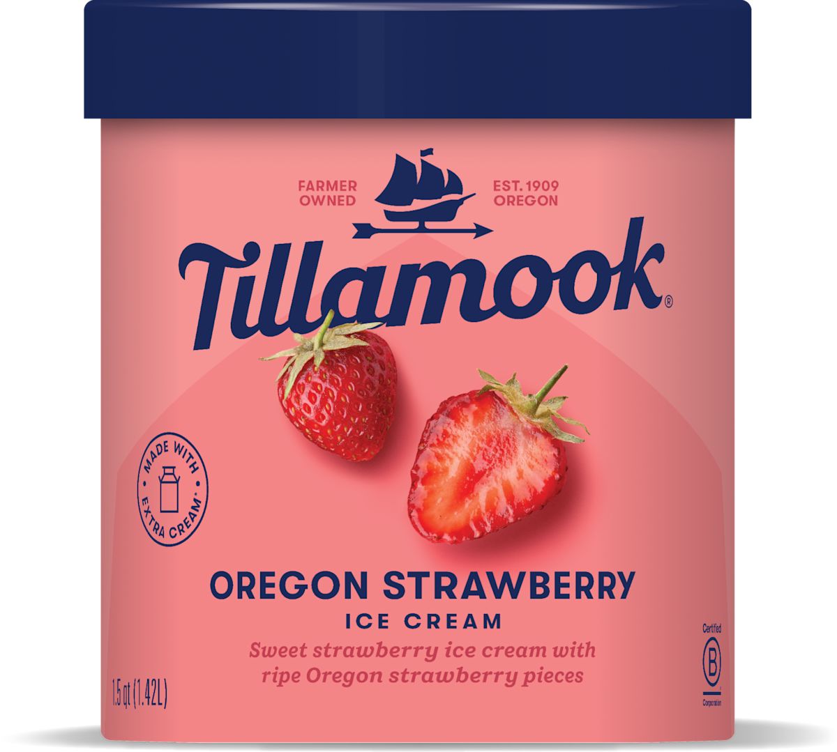 Oregon Strawberry Ice Cream - Tillamook
