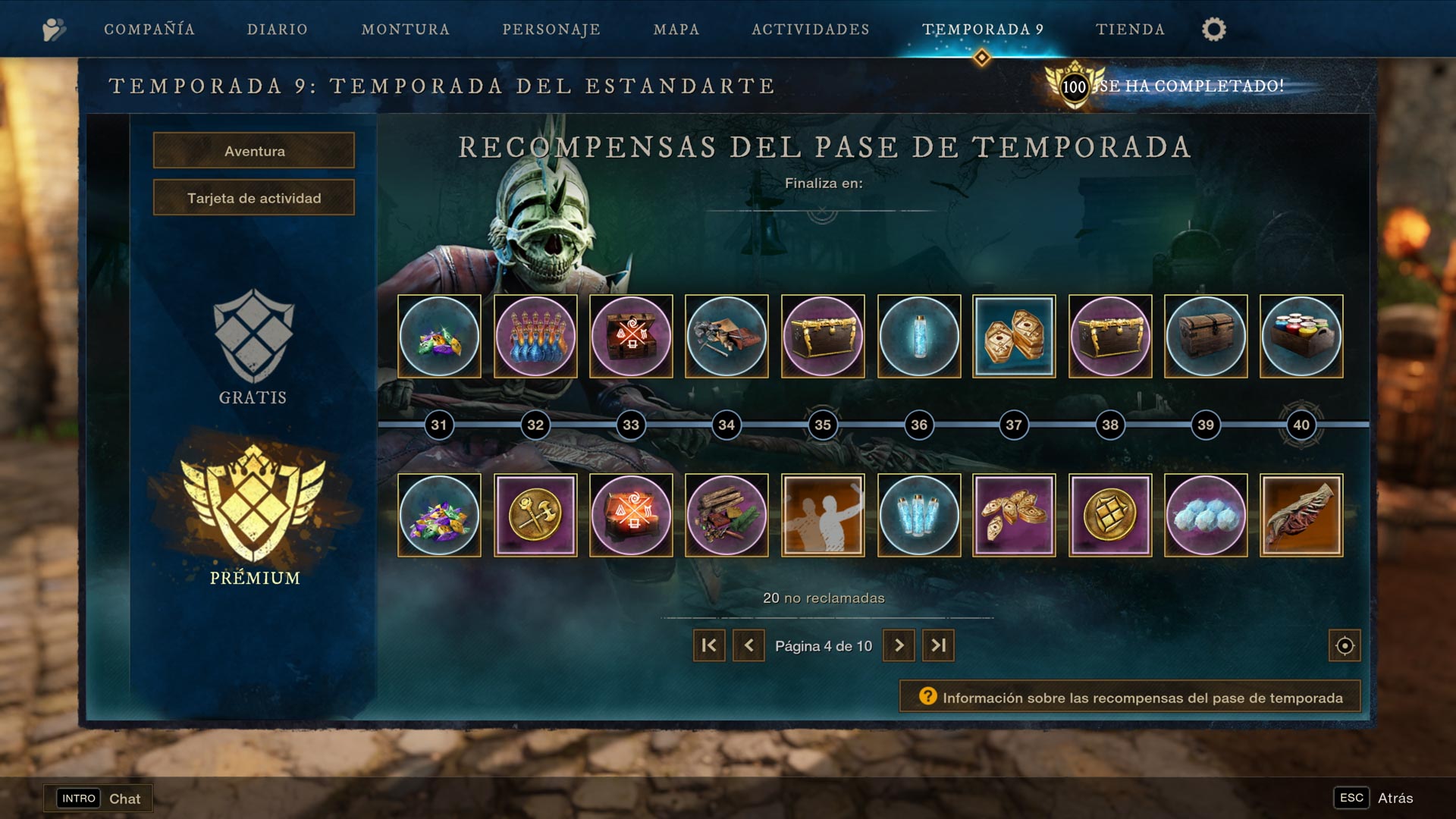 Temporada 9: «Season of the Banner»: seguimiento de recompensas ...