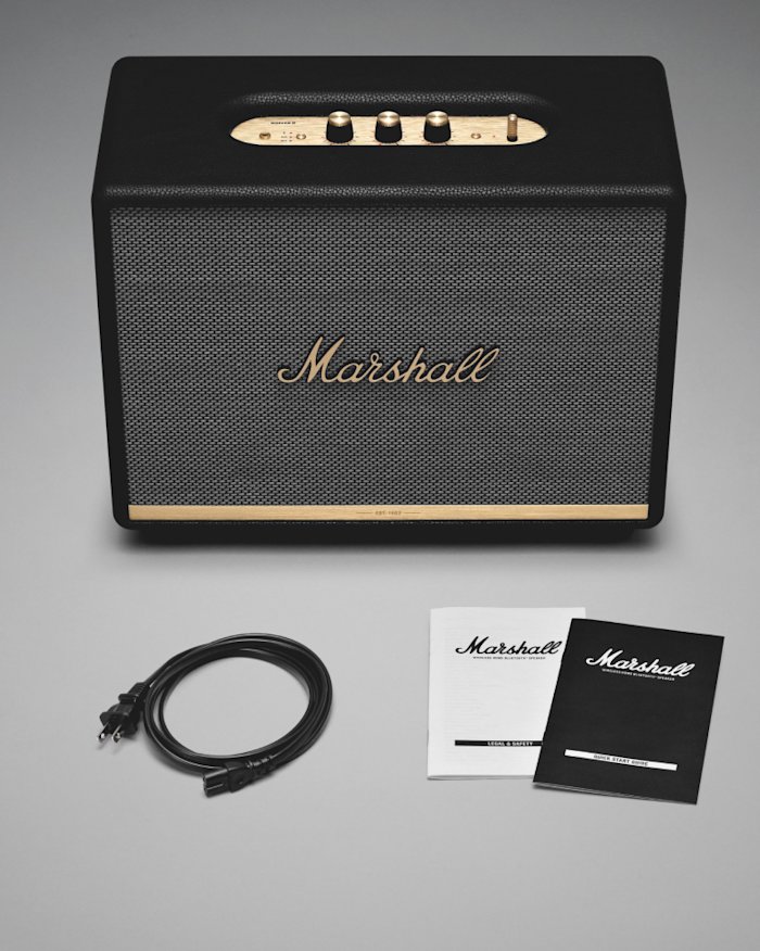 Support for Woburn II Bluetooth - Box contents | Marshall.com
