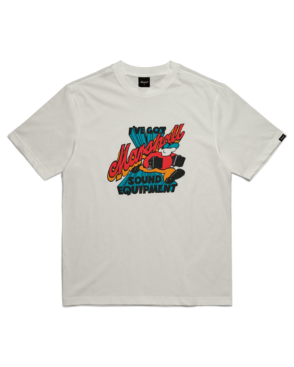 Classic t-shirt made from organic cotton with heritage Marshall print ...