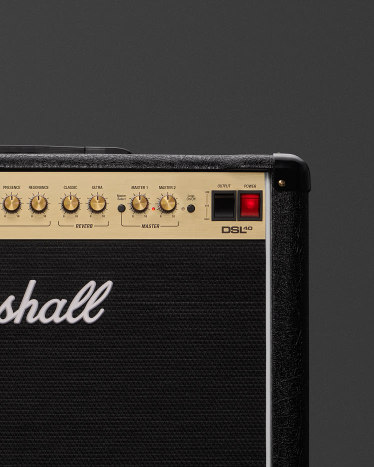 DSL40 Powerful 40W combo amp with master volume controls | Marshall.com