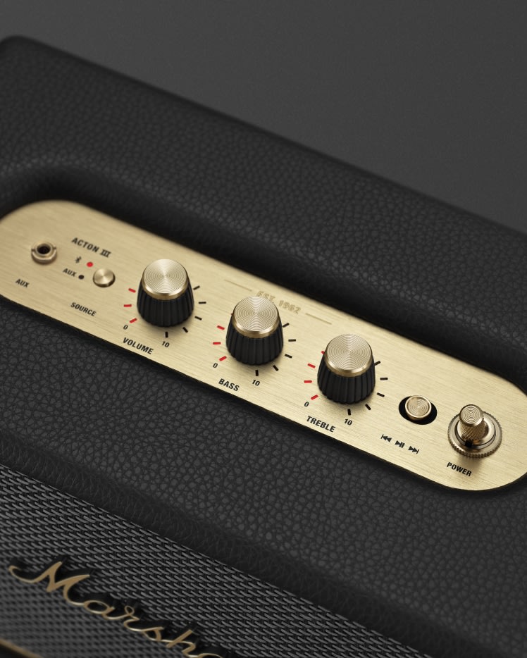 Acton III Black - Bluetooth home speaker | Marshall.com