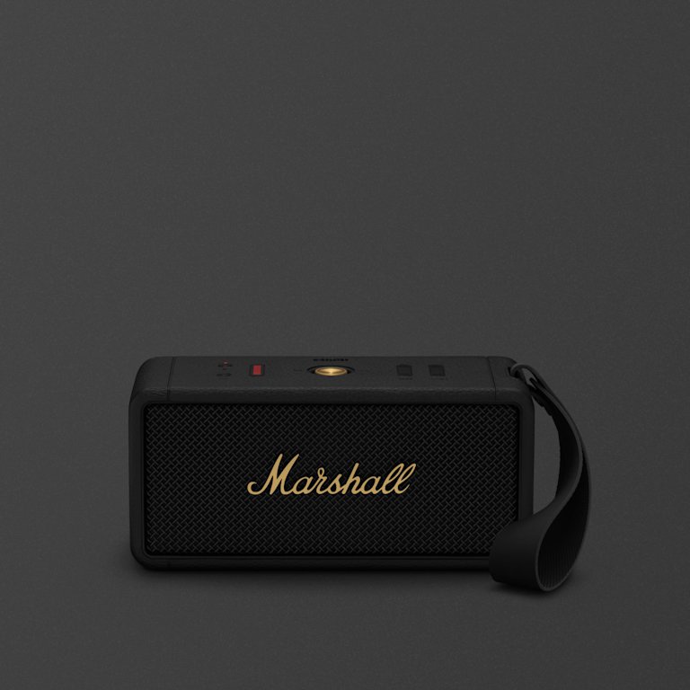 Middleton Black and Brass - Portable speaker | Marshall.com