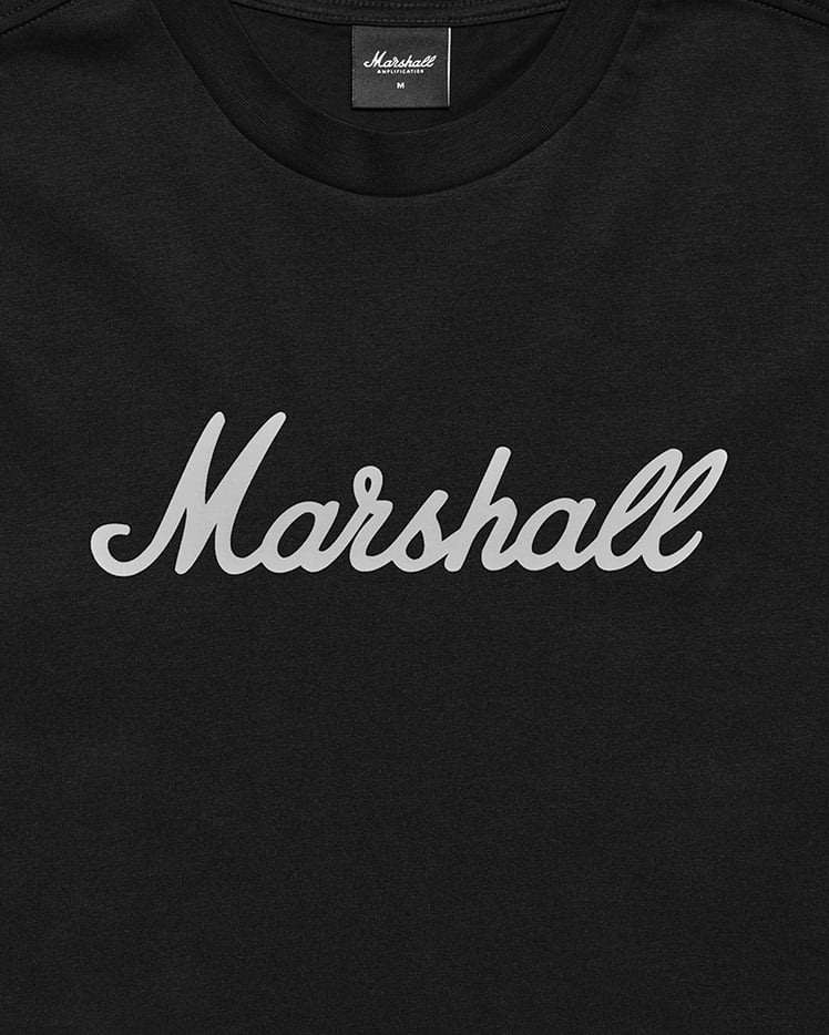 Crew neck organic cotton t-shirt featuring Marshall script | Marshall.com