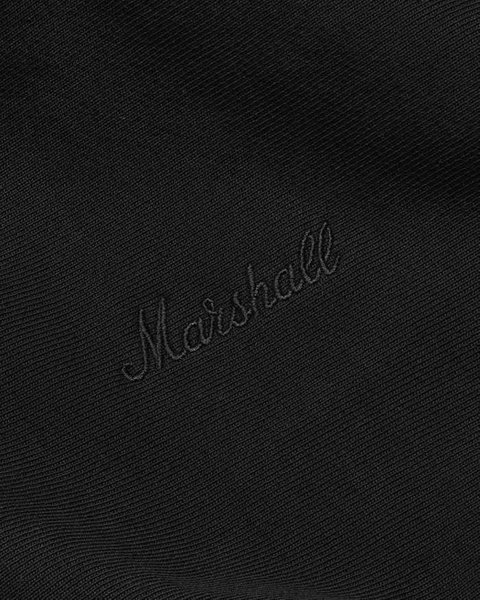 Hoodie made from organic cotton with embroidered Marshall script logo ...