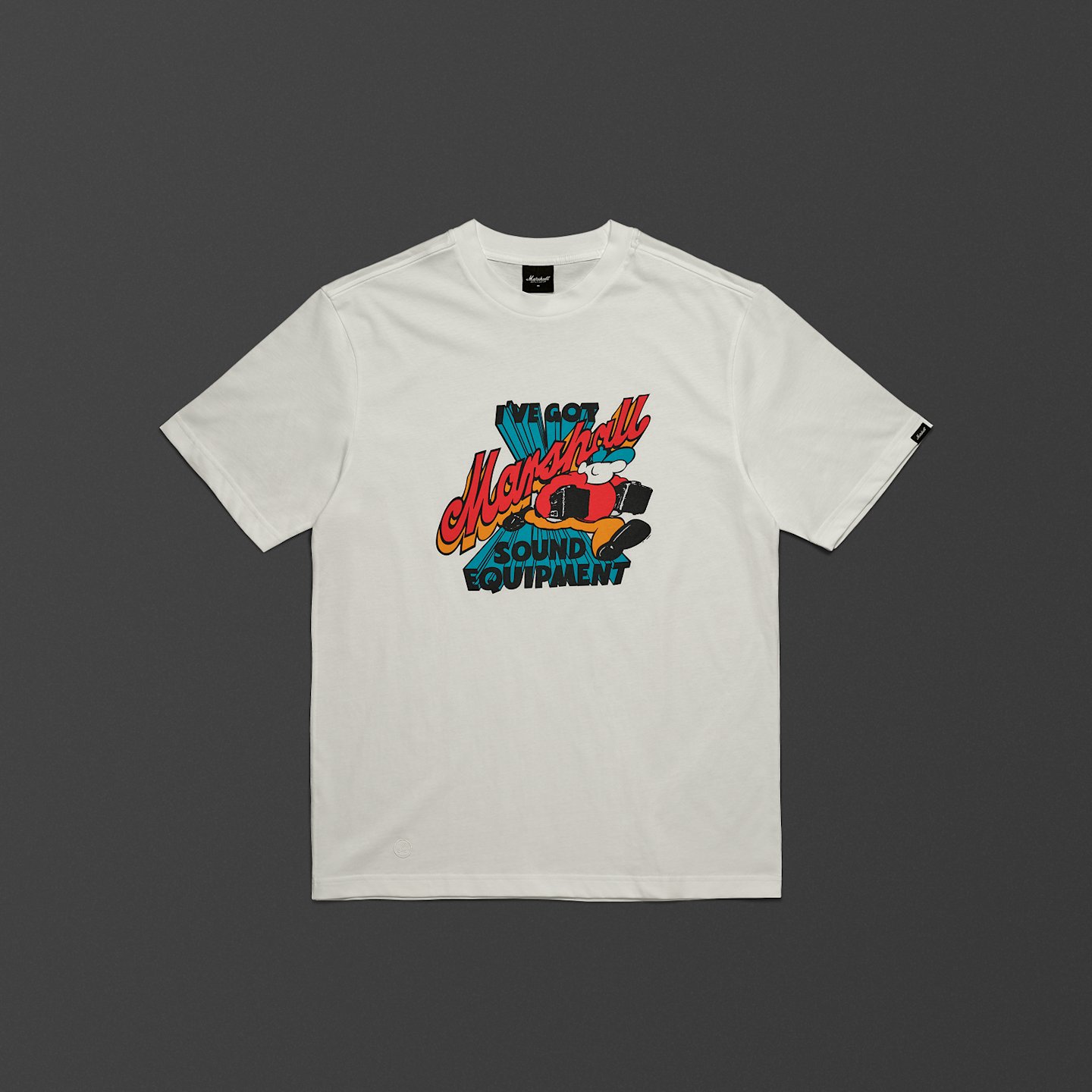 Classic t-shirt made from organic cotton with heritage Marshall print ...