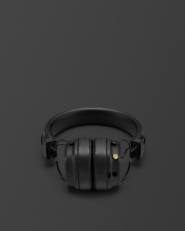 Major IV Black - On-ear headphones | Marshall.com