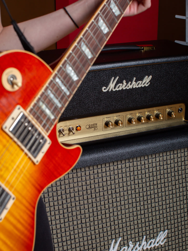 Origin20H 20W Amp head with power reduction switch | Marshall.com