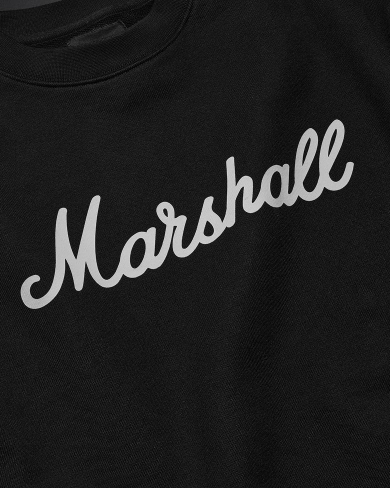 Sweatshirt made with organic cotton featuring the Marshall script logo ...
