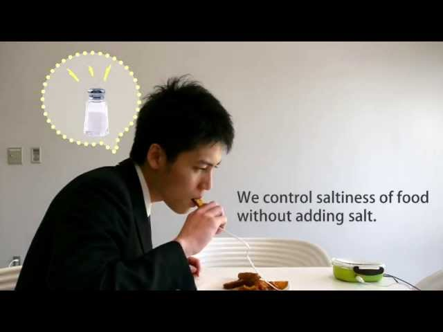 Enhancing saltiness with cathodal current | 宮下研究室 - 明治大学 総合数理学部 先端メディア ...