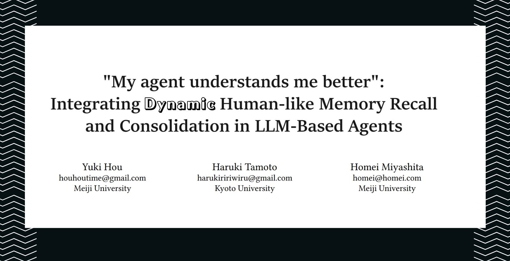 "My agent understands me better": Integrating Dynamic Human-like Memory ...