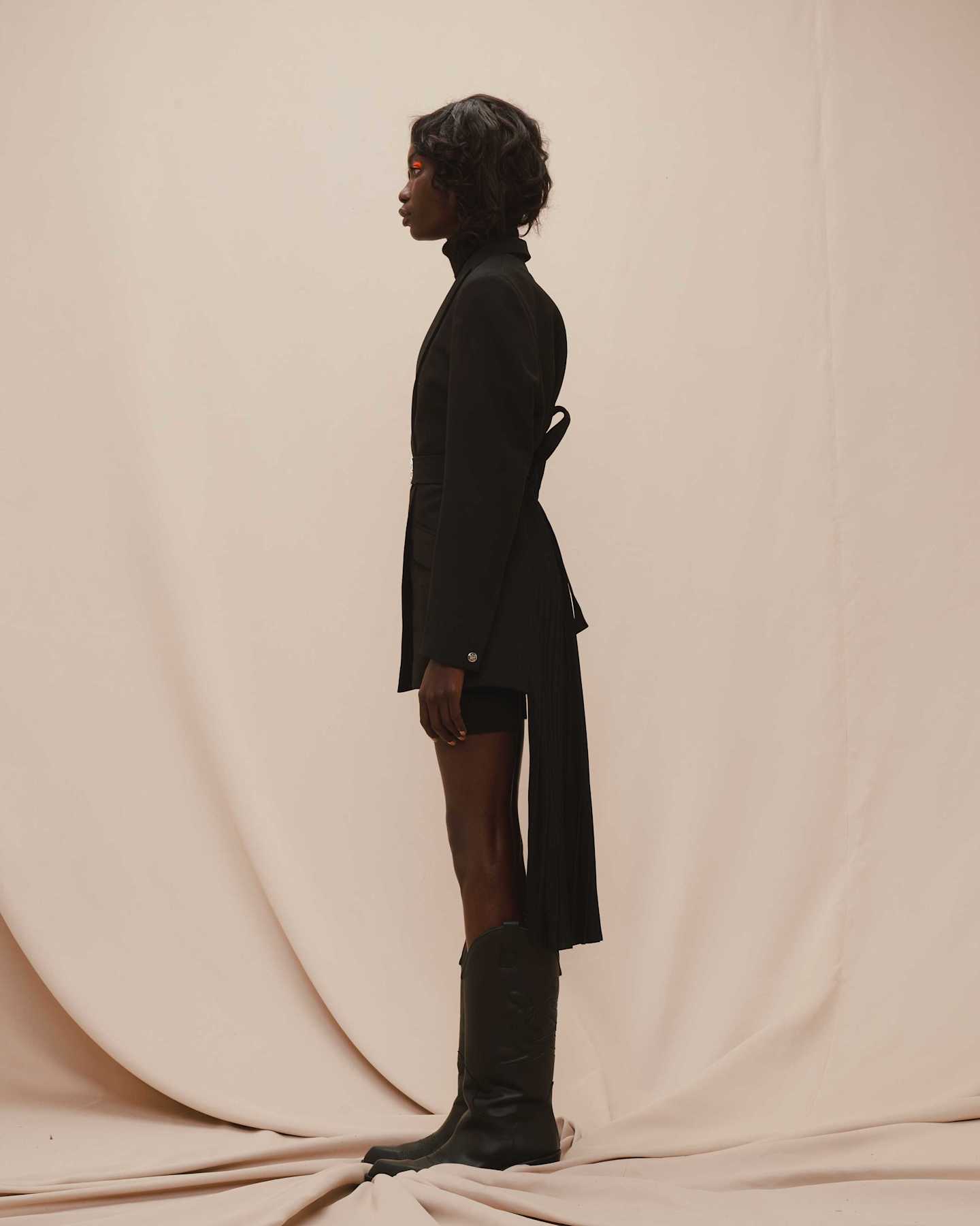 Pleat-Back Jacket — THEBE MAGUGU