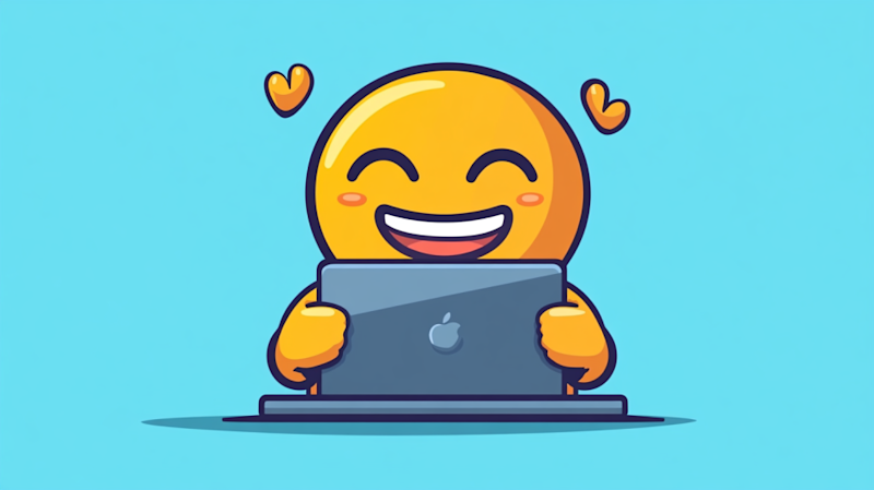 cartoon hugging face