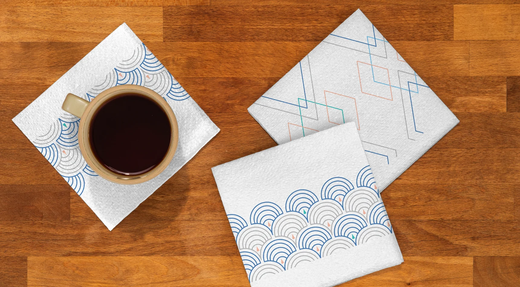Paper Napkins With Printed Designs - Holds Up Any Meal | Bounty