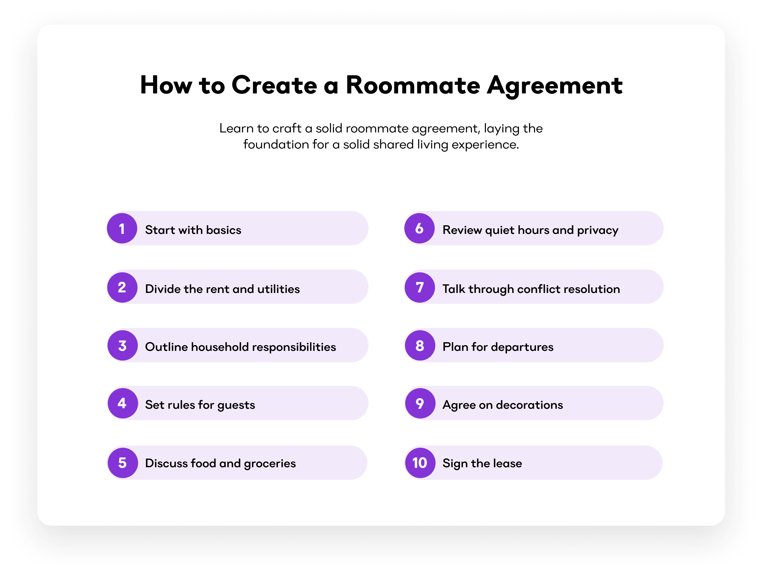How To Make A Roommate Agreement