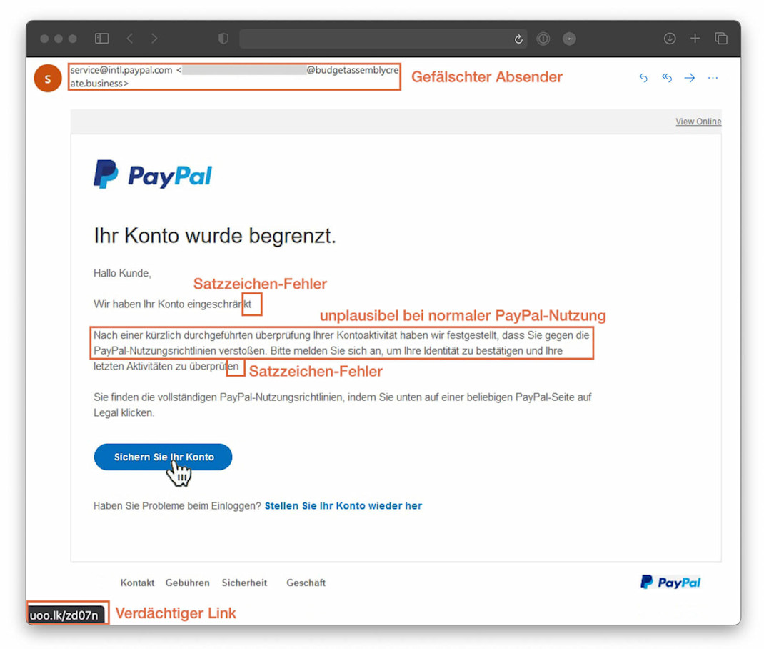 3 Schritte, wie Sie ein Phishing Mail schnell entlarven | EXTENDIT