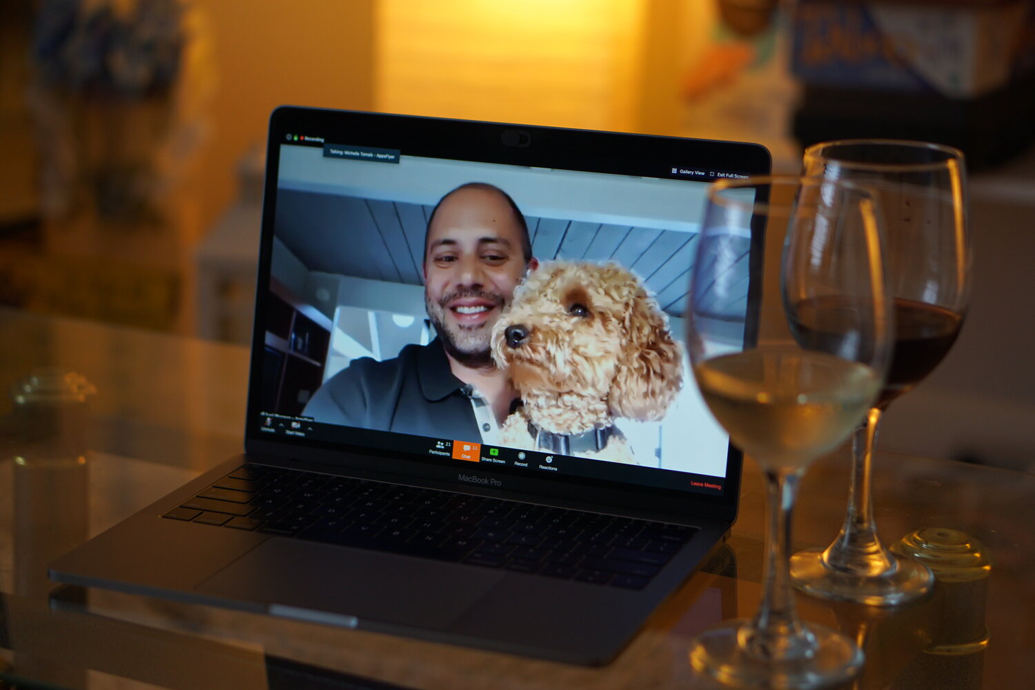 Virtual Wine Tasting on Zoom with AppsFlyer | Happily