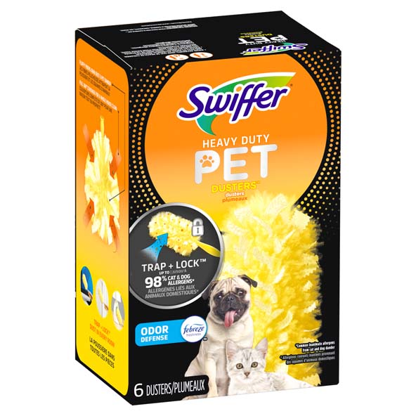 Swiffer® Duster™ Multi-Surface Pet Heavy Duty Refills with Febreze Odor ...