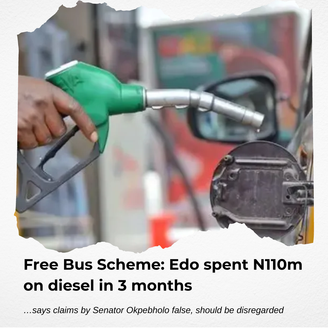 Free Bus Scheme: Edo spent N110m on diesel in 3 months
