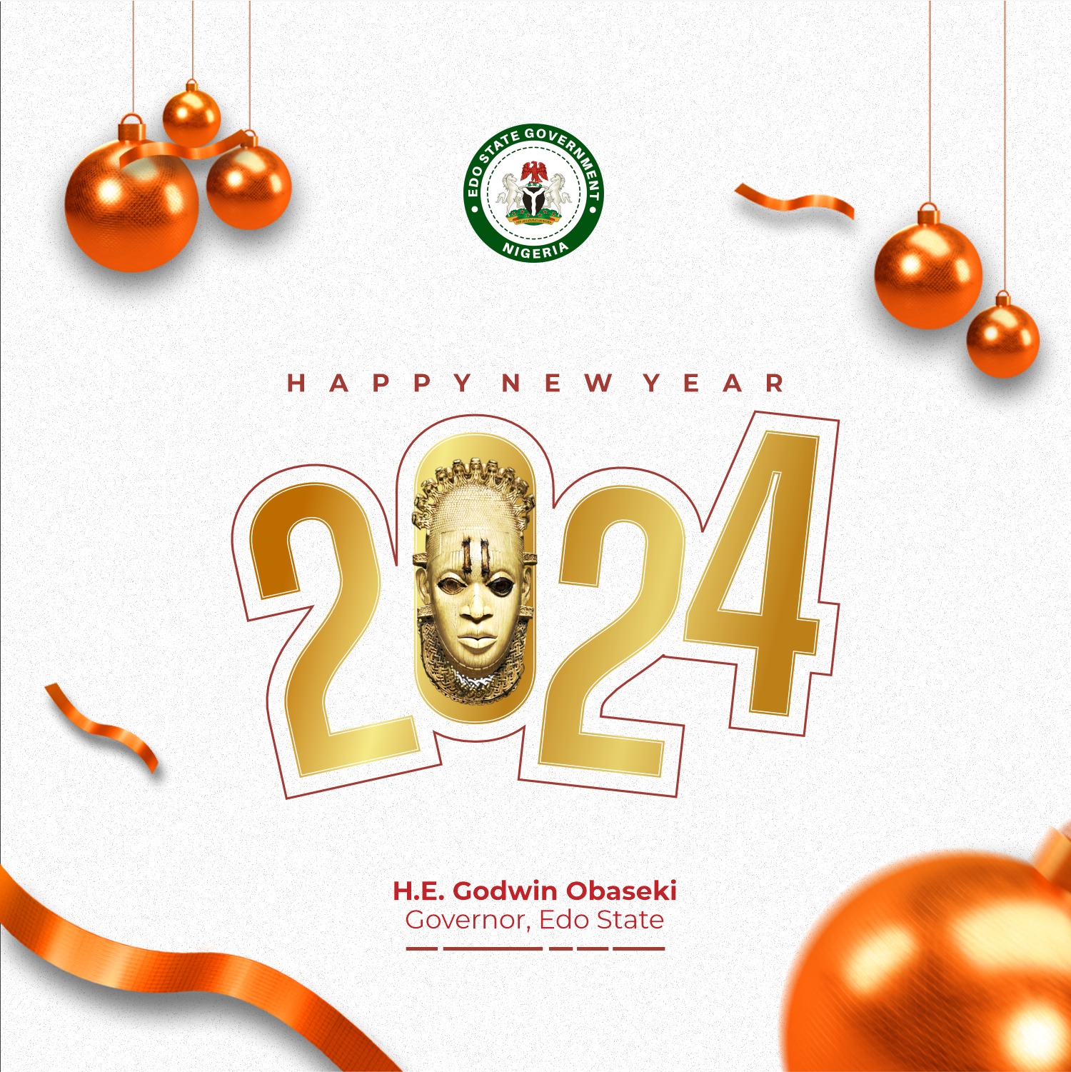 EDO STATE GOVERNOR, MR. GODWIN OBASEKI’S 2024 NEW YEAR DAY ADDRESS